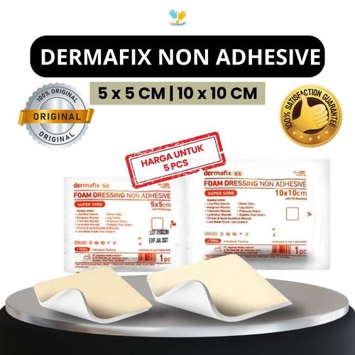 Jual Dermafix Foam Dressing NON ADHESIVE / Perban Luka / Plester Luka ...