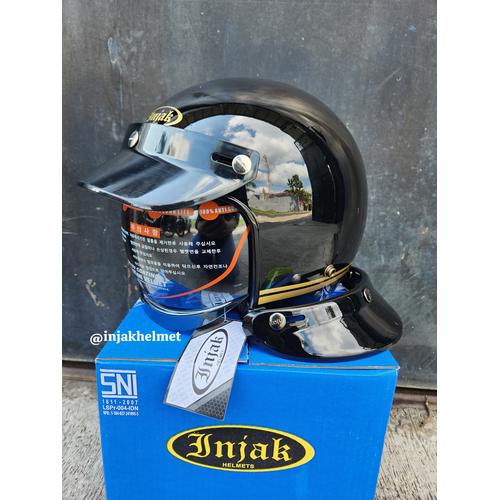 Jual HELM INJAK RETRO 06 SET PET AKRILIK TRANSPARAN ORIGINAL(PLUS PET ...