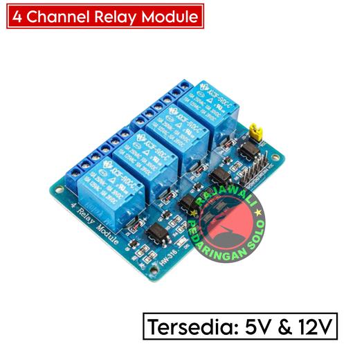 Jual Modul Relay 4 Channel 5v 12v With Optocoupler - 12V - Kota ...