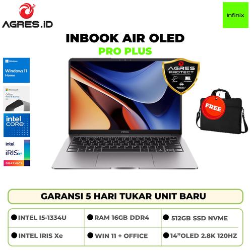 Promo infinix inbook AIR Pro plus OLED Intel Core i5-1334U Ram 16gb ...