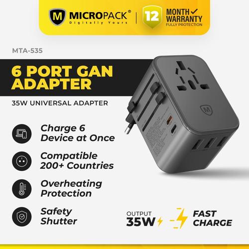Promo MICROPACK TRAVEL ADAPTER - UNIVERSAL - 35 WATT GaN - MTA-535 ...