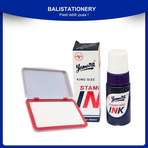 Promo Paket Bundling Tinta Stempel dan Bantalan Stempel Stamp Pad ...