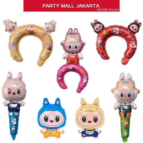 Promo PARTY MALL Balon Foil Motif Labubu / Balon Bando Labubu / Balon ...