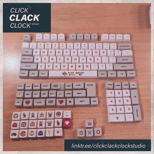 Promo KEYCAPS - Video Game XDA PBT for Mechanical Keyboard Merah Putih ...