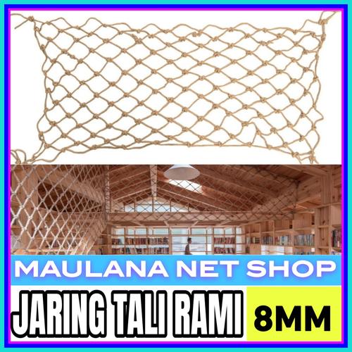 Jual Jaring Pengaman Tali Rami Tebal 8mm , Jaring Panjat untuk Anak ...
