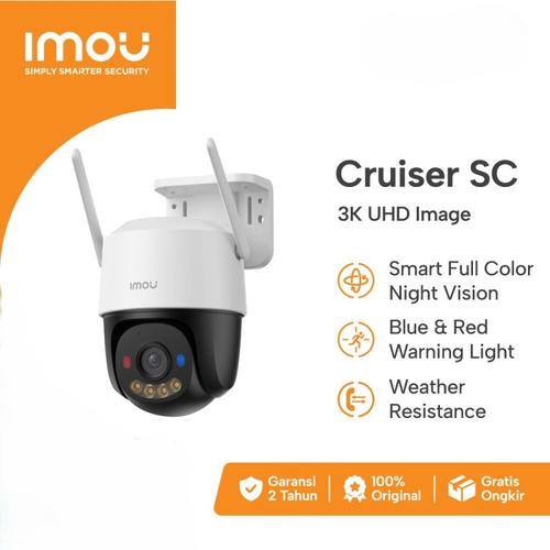 Promo IMOU Cruiser SC 3MP Pan Tilt Color Night Vision Two-way Talk ...