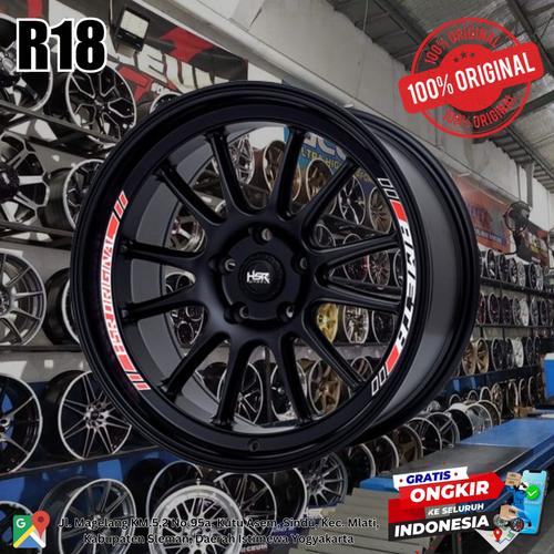 Jual Velg Ring 18 Innova, Xpander, Juke Hsr Wheel Ameth R18 Black Velg ...
