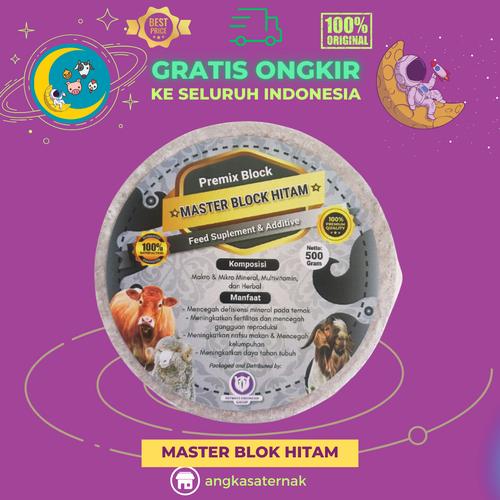 Jual MASTER BLOK HITAM 500 GRAM - Mineral Blok Kambing Domba Masternya ...
