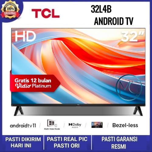Promo TCL 32 Inch Smart TV - Android 11 - HD - 32L4B New 2024 Garansi ...