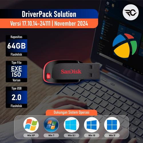 Jual USB Flashdisk DriverPack Solution SanDisk 64GB Offline Driver Pack ...