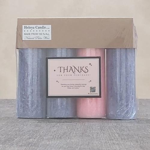 Jual Lilin Adven (3 Ungu + 1 Pink) Stearin/ Palm Wax uk. 4,5 x 15 cm ...
