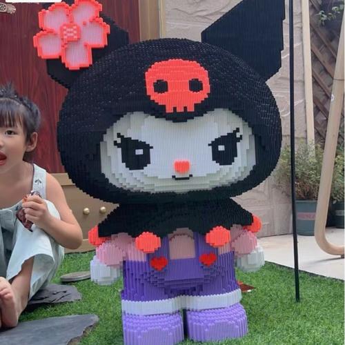 Jual 30000pcs Super besar Kuromi Nano Block violent Bear Series Bricks ...