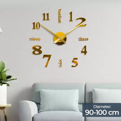 Jual Jam Dinding Besar Tempel Aesthetic Unik DIY Dingding Jumbo Quartz ...