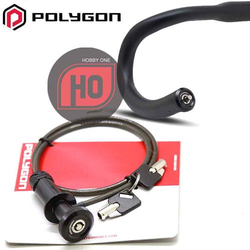 Jual POLYGON PG-HL01 HIDDEN CABLE LOCK in Handlebar With Key Black ...