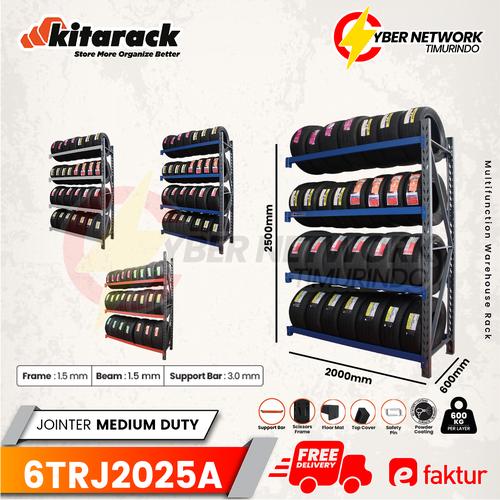 Jual Rak Besi Jointer 6TR2025J Frame Abu Tire Rack Series 600kg/Layer ...