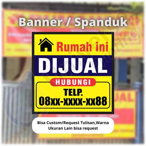 Jual Spanduk Rumah Banner Ruko Perumahan - 50x50cm - Kota Surabaya ...