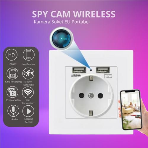 Promo Spy Camera Socket CCTV Mini Wireless Teknobi colokan bulat Cctv ...