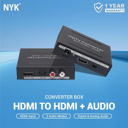 Promo Converter BOX NYK HDMI to HDMI Audio extractor Digital Analog ...