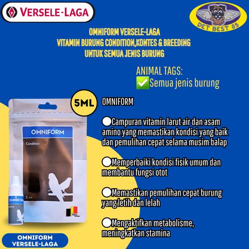 Jual Omniform 25ml Vitamin Condition Verselelaga contest/breeding all ...
