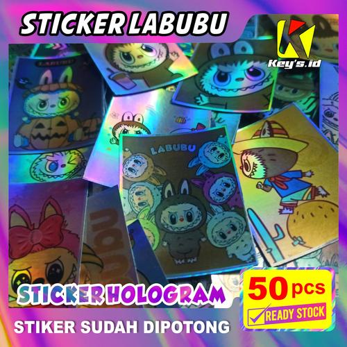 Promo Stiker Labubu Sticker Viral Labubu Hologram Isi 50 Pcs - Kab ...
