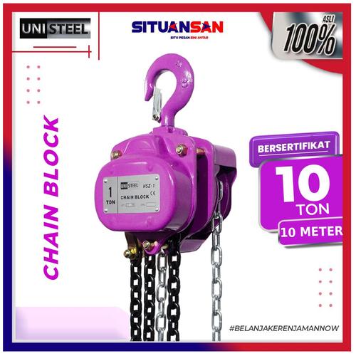 Jual Chain Block 10 Ton x 10 Meter Takel Katrol Original Premium ...