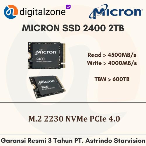 Promo MICRON SSD M.2 2230 2TB NVMe Gen4 x4 Cicil 0% 3x - Jakarta Pusat ...