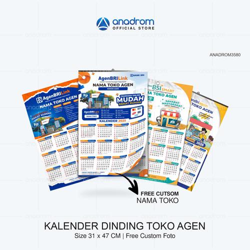 Jual Kalender Dinding Agen BRI, BSI, BNI, Mandri 2025 | Kalender Agen ...