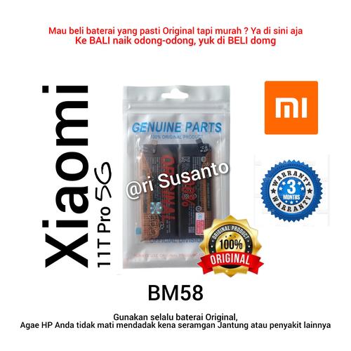 Jual Baterai Xiaomi Mi 11T Pro 5G/Mi Mix 4 BM58 BM-58 Asli (Original ...