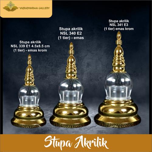 Jual Tempat Stupa Simpan Relik Akrilik NSL Emas Krom - Kota Denpasar ...