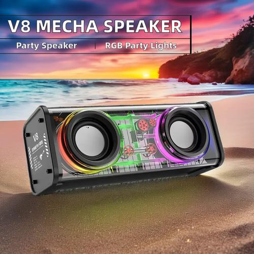 Jual [COD] V8 Original Mecha Speaker Bluetooth Subwoofer Meriam Baja ...