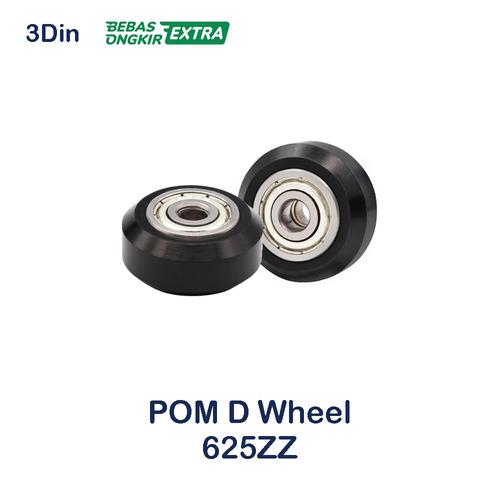 Jual D Slot Wheel 625ZZ Bearing Black POM D-Wheel - Kota Tangerang ...