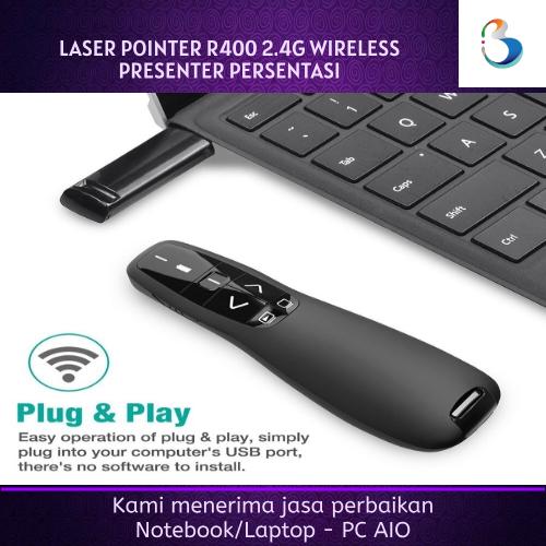Jual Laser Pointer R400 2.4G Wireless Presenter Persentasi R-400 - Kota ...