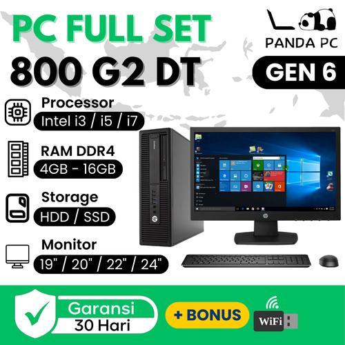 Jual Paket PC HP 600 G2 / 800 G2 i3 i5 i7 + Monitor KeybMos WIFI Full ...