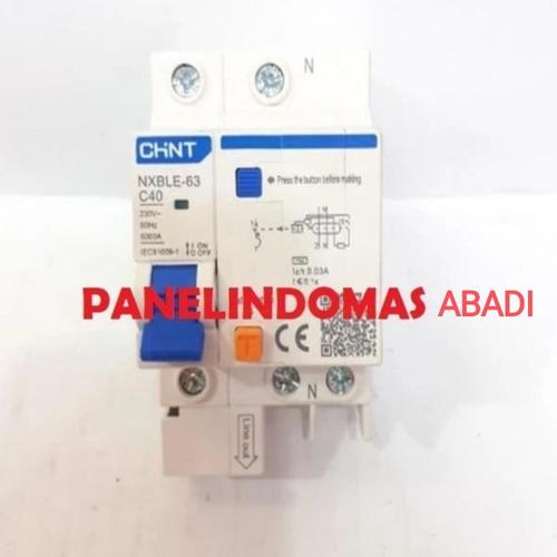 Jual RCCB ELCB RCBO + MCB Chint NXBLE-63 NXBLE63 1P+N 50A 6kA - Jakarta Pusat - panelindomas ...