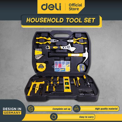 Promo Deli Tools Set Perkakas Rumah Household Tools Set 116 PCS DL5973 ...