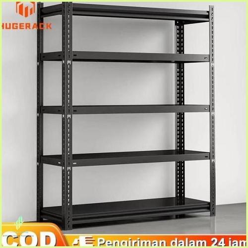 Jual 【100% BESI】Rak besi siku 5 susun Rak gudang Rak Besi Susun 120*40 ...