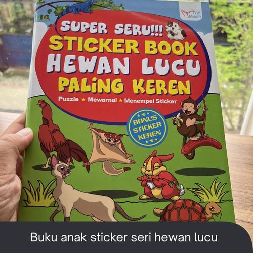 Jual Buku sticker aktivitas menempel anak balita | PAUD TK | Seri Hewan ...