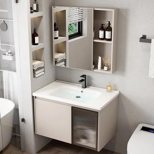 Jual Wastafel Keramik Minimalis Modern Kombinasi Kabinet Wastafel ...