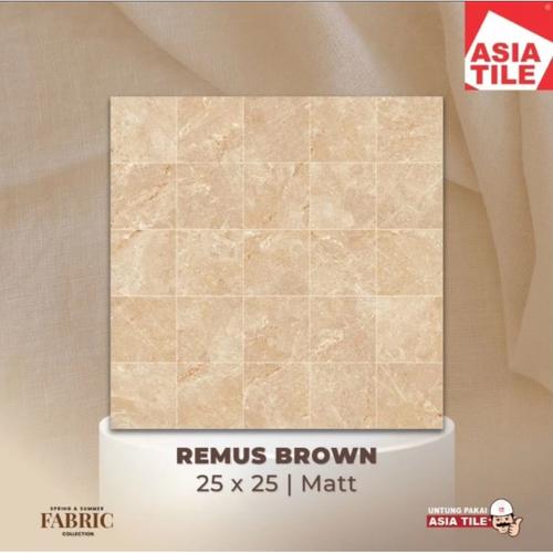 Jual Asia Tile Remus Brown 25 x 25 | keramik lantai 25x25 kasar emboss - Kota Bekasi - Empire ...