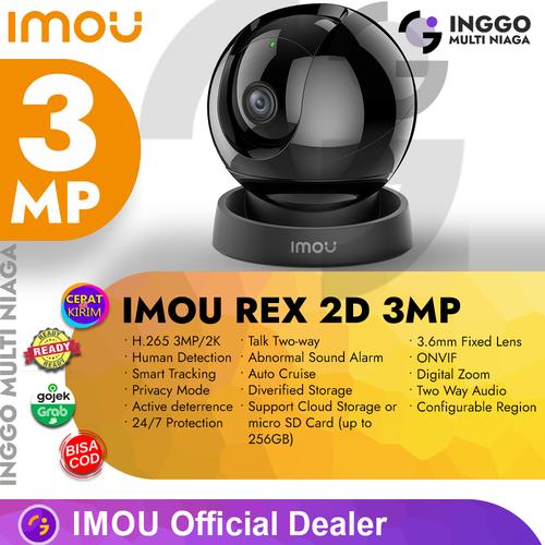 Jual IMOU Rex 2D 3MP Security Camera H.265 Wi-Fi Pan & Tilt Camera ...