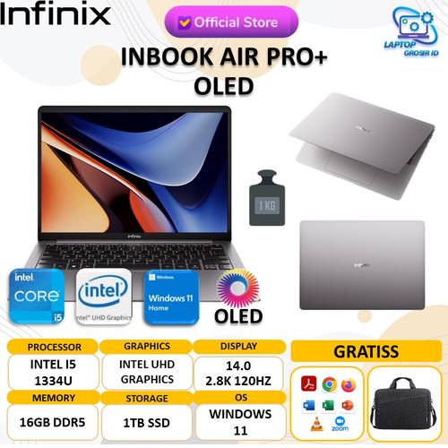 Promo Infinix Inbook Air Pro+ Oled I5 1334u 16gb 1tb Windows 11 free ...