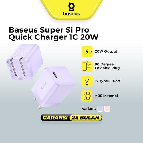 Promo Baseus (Charger Only) Super Si Pro Quick Charger 1C 20W CN-CCSP03 ...