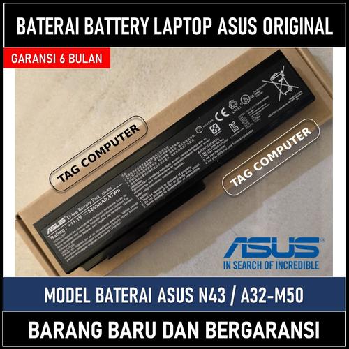 Jual BATERAI ASUS N43 N43S N43SL N43SM N43SN N43J N43JF N43JM ORIGINAL ...