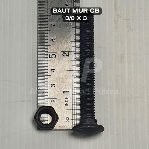 Jual Baut Mur CB 3/8 x 3 inch Baut Payung Full Drat Truk Pagar Bemper ...