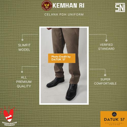 Jual Original Premium by Datuk 57 : Celana Bawahan Seragam PDH Pakaian ...