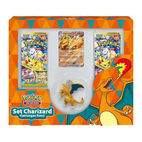 Jual Pokemon Card TCG Kilat Rasi Box Set Charizard Gantungan Kunci SV8S ...