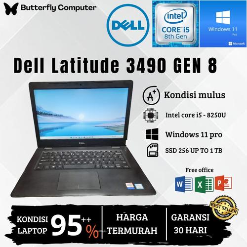 Jual Laptop Dell Latitude 3490 CORE i5 GEN 8 - RAM 16GB SSD 1TB ...