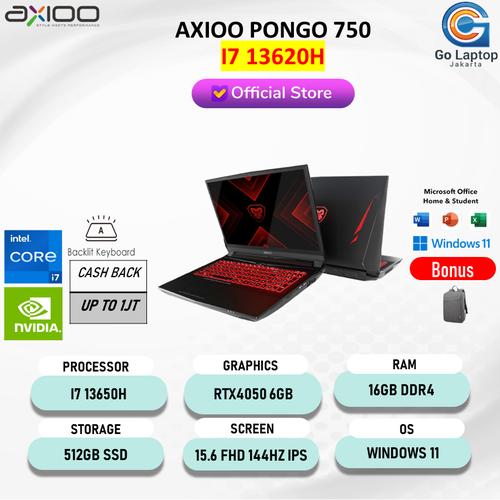 Promo AXIOO PONGO 750 I7 13620H RTX4050 6GB/ 16GB 512GB W11 15.6FHD ...
