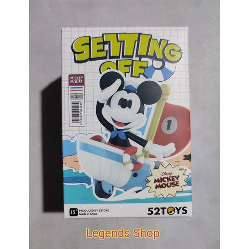 Jual 52Toys Disney Mickey Mouse Setting Off Open Box OFC Figure Under ...