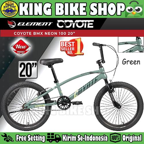 Jual Sepeda Anak BMX ELEMENT COYOTE NEON 100 Ukuran 20 Inch - Green - Kota Tangerang - King Bike ...